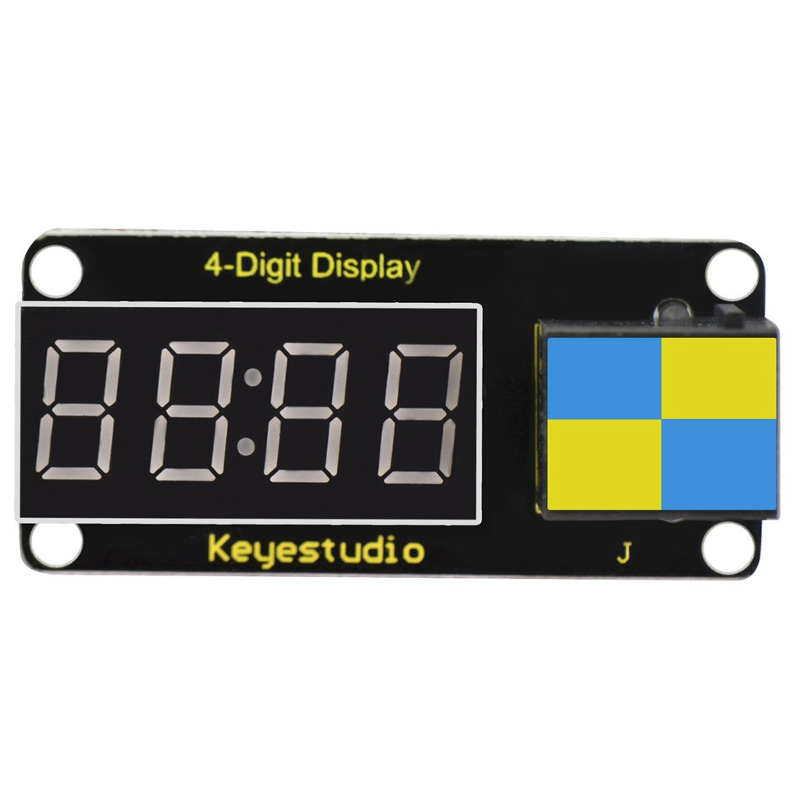 4-Digit LED Display - RJ11 EASY plug - Keyestudio KS0369