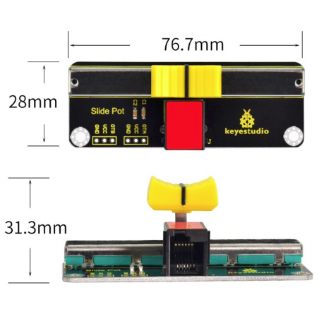 Slide Potentiometer Module - RJ11 EASY plug - Keyestudio KS0373