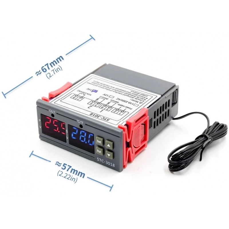 STC-3018 Controlador Temperatura para painel 12V 10A