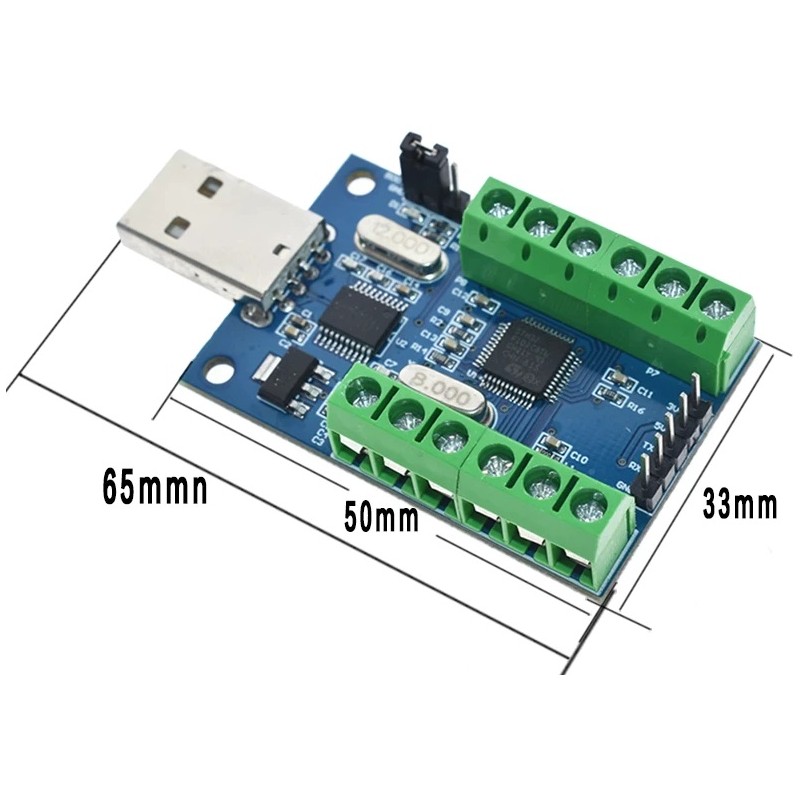 USB ADC Board STM32 USB ADC Module - 10 Channel 12 Bit Data Acquisition ...