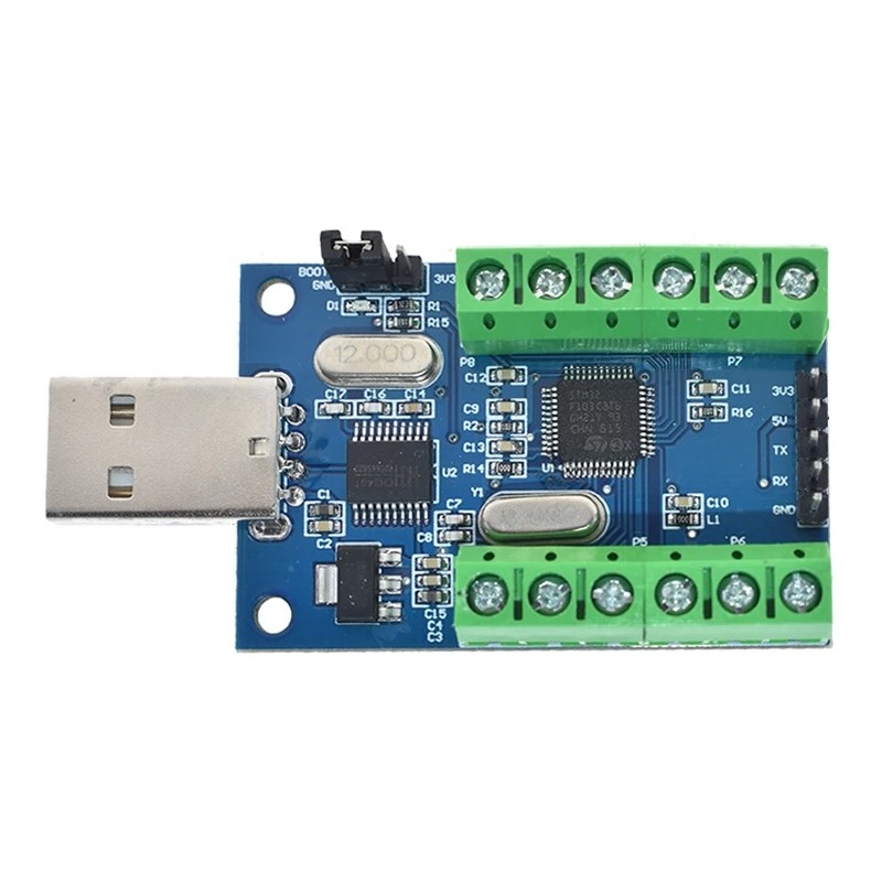 STM32F103C8T6 USB Interface 10 Channel 12Bit ADC Sampling Data Acquisition