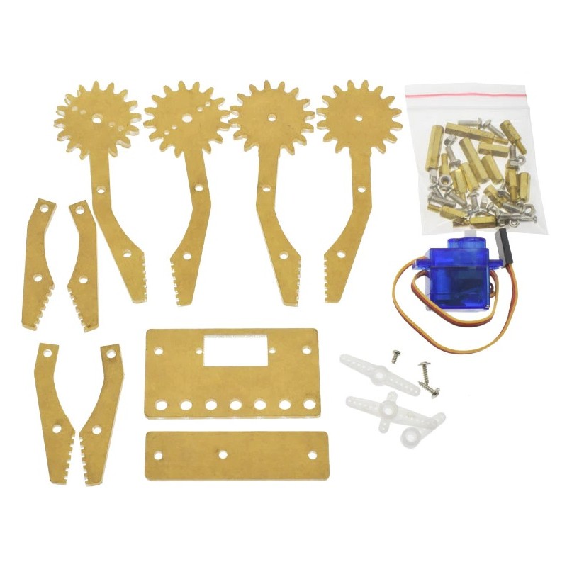 Acrylic robot Claw Manipulator Arm SG90 servo