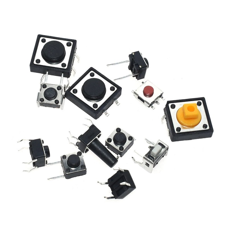 250pcs Tactile Push Button box - 25 Types x 10pcs