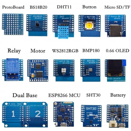 D1 mini Pro WiFi Arduino Development KIT NodeMcu Lua, based on ESP8266 ...