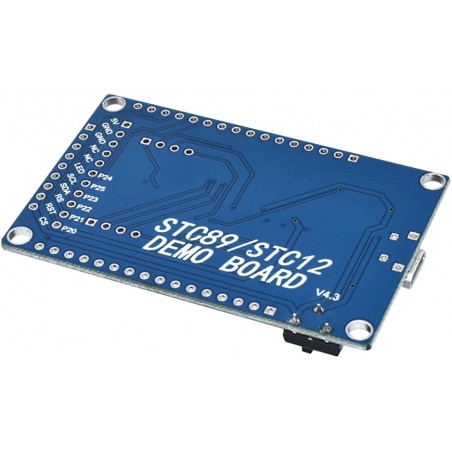 STC89C52 - 8051 microcontroller Development Board - Blue