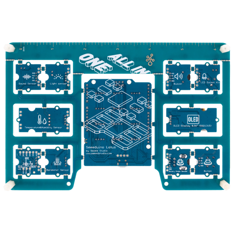 Grove Beginner Kit for Arduino - All-in-one Arduino Compatible Board with 10 Sensors and 12 Projects