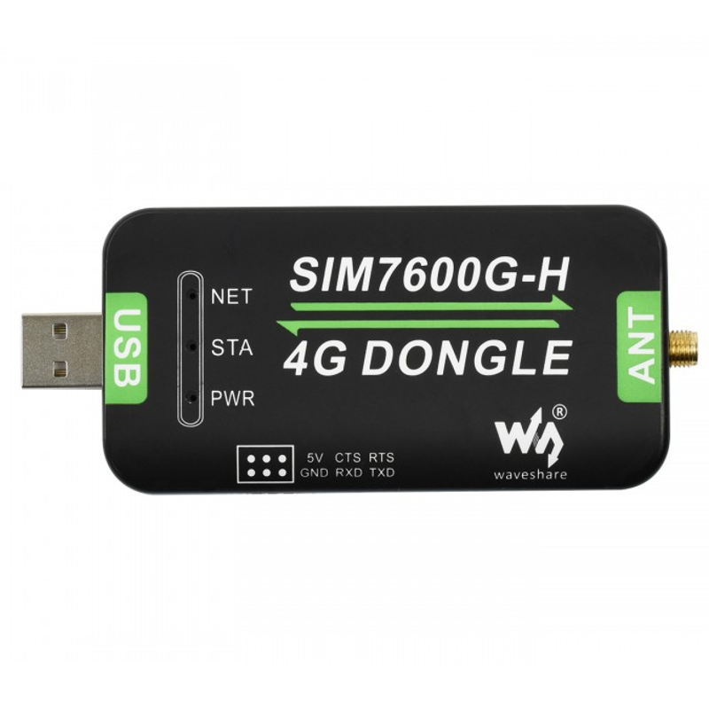 SIM7600G-H 4G DONGLE, GNSS Positioning, Global Band Support