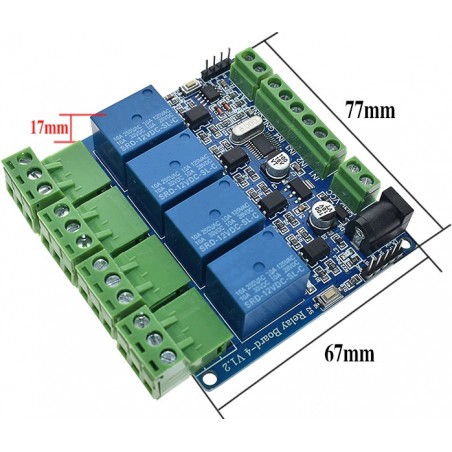 4 Relay Modbus RTU Module RS485