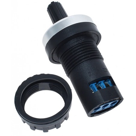 Knob and scale Potentiometer with screw terminals for Panel Mount 22mm ...