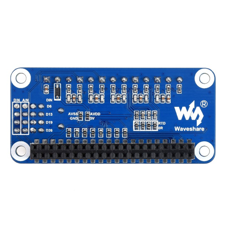 High-Precision AD HAT For Raspberry Pi, ADS1263 10-Ch 32-Bit ADC