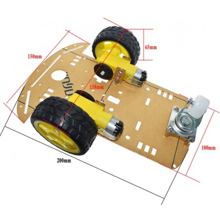 Starter Robot Car Kit - 2WD Chassis with Electronics and box