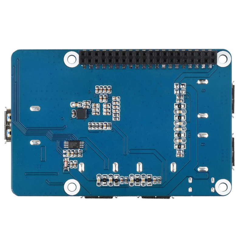 HAT 4 Portas USB 3.2 Gen1 p/ Raspberry Pi - Driver-Free