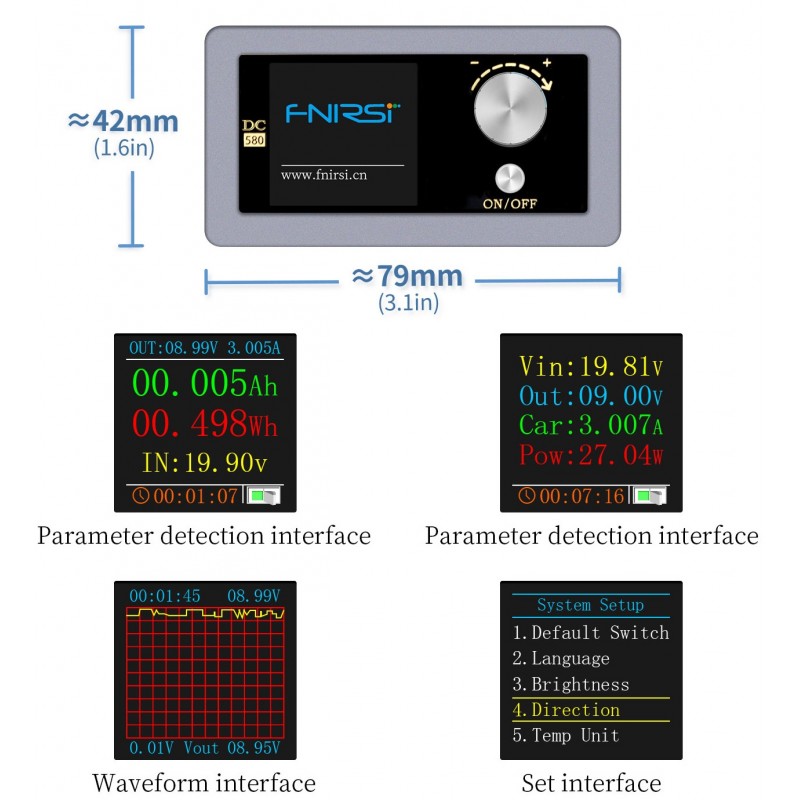 DC-580 Digital Controlled Buck-Boost - Panel Mount