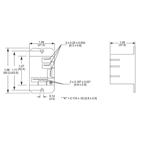 Electromagnetic Relay SPST-NO Ucoil 240Vac contact 30A