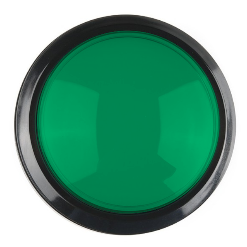Big Dome Push Button - Green