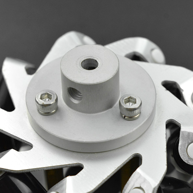 Roda Mecanum 65mm em metal - Direita com Hub