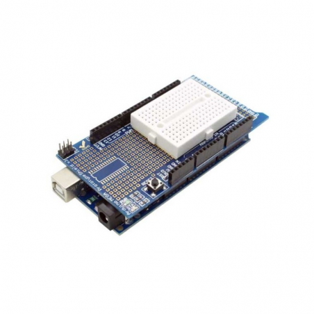 ProtoShield Arduino MEGA with mini breadboard