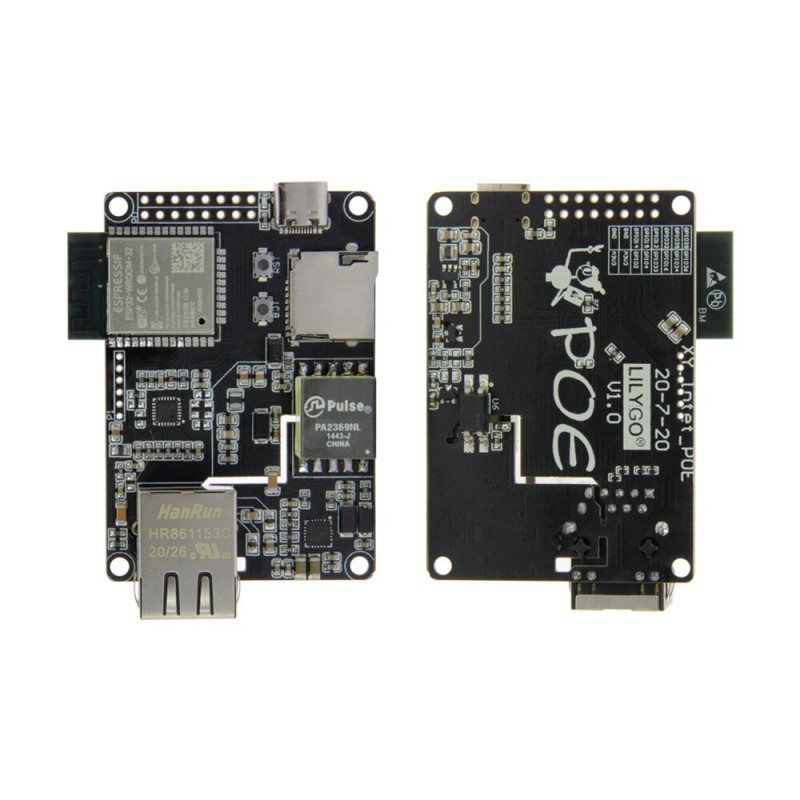 T-Internet-POE TTGO V1.1 ESP32-WROOM LAN8720A Ethernet Adapter - LILYGO ...