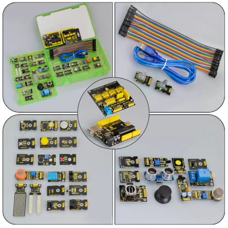 Kit de 30 Sensores com Arduino Uno R3 - keyestudio KS0083