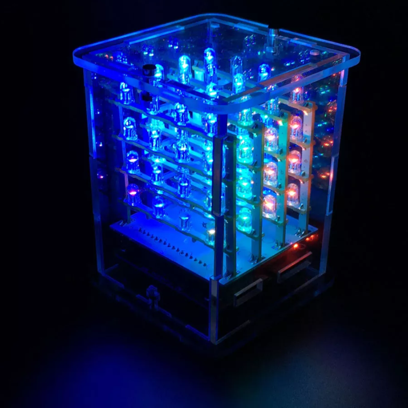 Cubo de LEDs RGB 4x4x4 para Arduino - Keyestudio KS0177