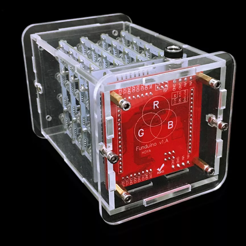 4x4x4 RGB LED CUBE Kit for Arduino - Keyestudio KS0177