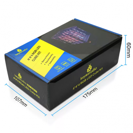Cubo de LEDs RGB 4x4x4 para Arduino - Keyestudio KS0177