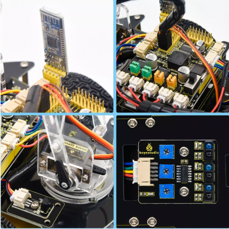 4WD Mechanical Robot Arm Smart Car - Keyestudio KS0523