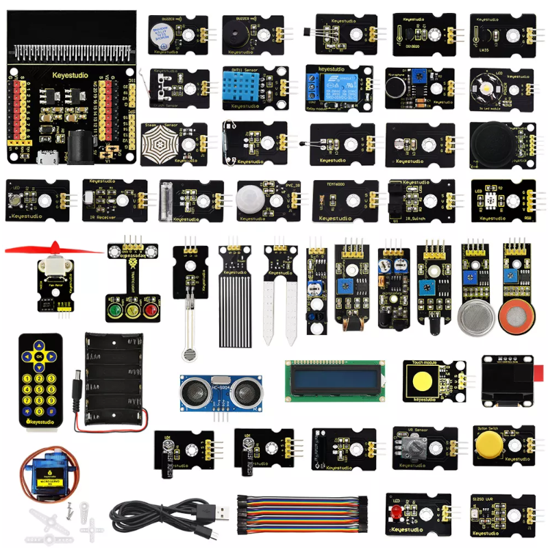 45 in 1 Sensor Starter Kit (no micro:bit board) - Keyestudio KS4009