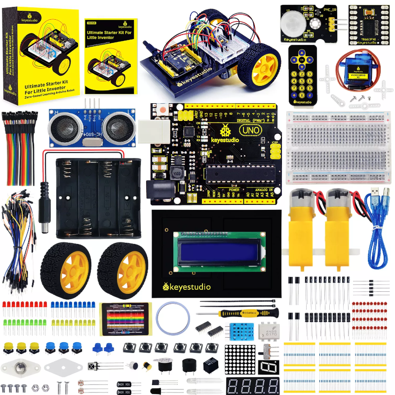 Arduino ultimate starter kit for little inventor robot - Keyestudio KS0436
