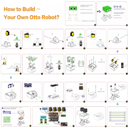 Kit DIY Robô OTTO Builder Kit - keyestudio KS0358
