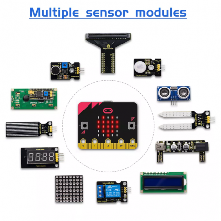 Micro:bit Basic Starter Kit (No micro bit board) - Keyestudio KS4003