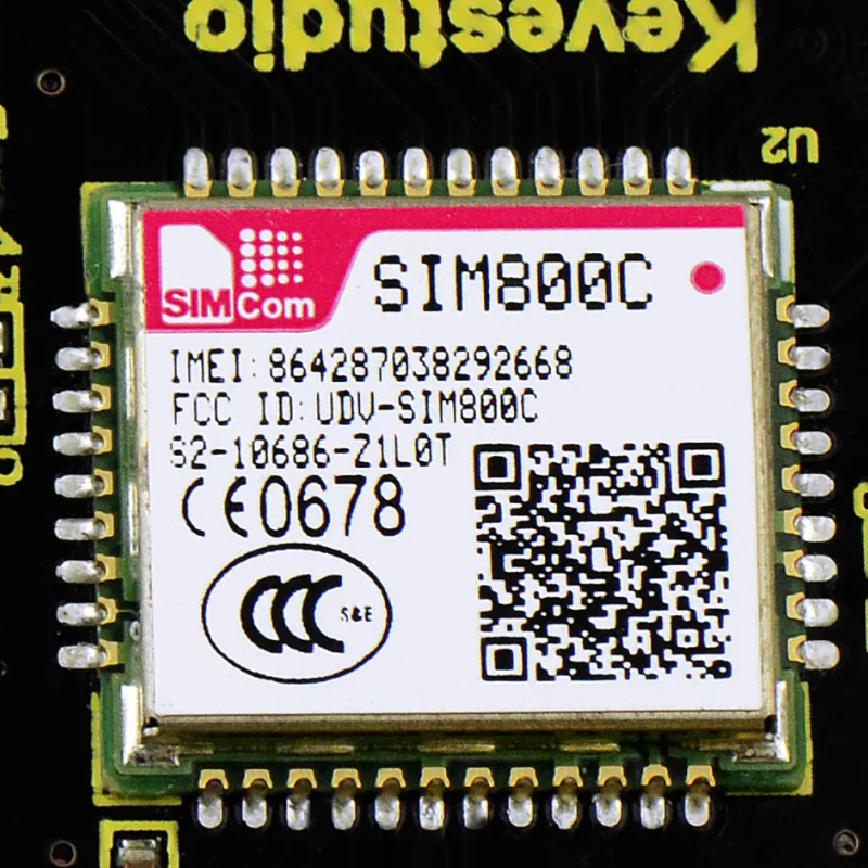 Shield GPRS GSM SIM800c com Antena - Keyestudio KS0254