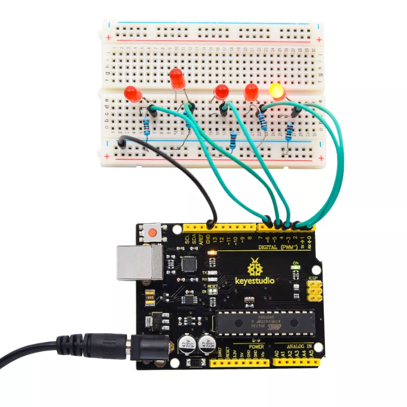 Arduino Uno R3 V4.0 da Keyestudio DIP CP2102 c/ cabo - Keyestudio KS0497