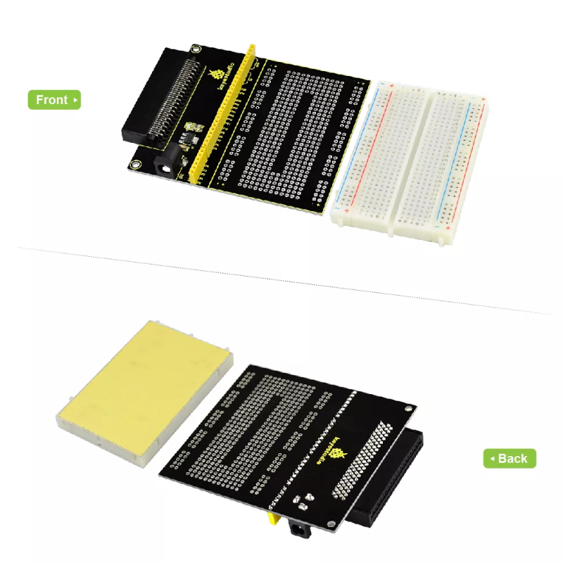 Prototype Breakout Board V2 With 400-point Breadboard - Keyestudio KS0307