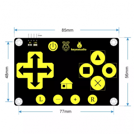 Módulo Teclado Touch de 16 teclas TTP229L para Arduino - Keyestudio KS0260