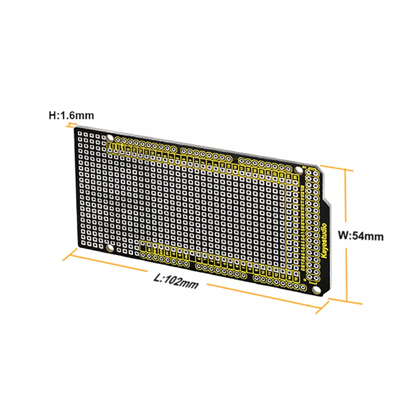 MEGA2560 Prototype Circuit Breakout Board PCB (1PCS) - Keyestudio KS0323