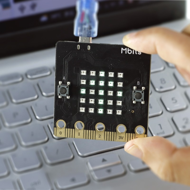 Mbits - Placa desenvolvimento ESP32 (formato Microbit V2)