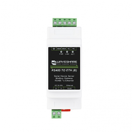 Industrial Serial Server, RS485 to RJ45 Ethernet, TCP/IP to Serial, DIN ...