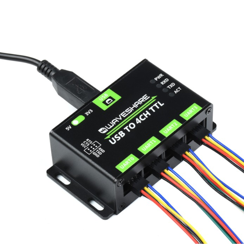 Industrial USB TO 4CH TTL Converter, USB To UART, Multi Protection ...