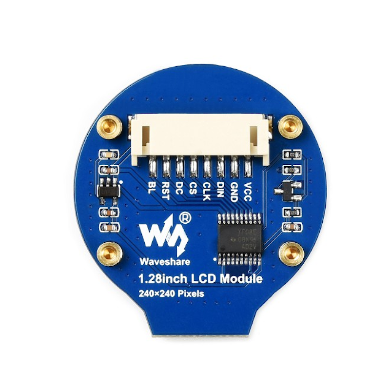 240×240, General 1.28inch Round LCD Display Module, 65K RGB