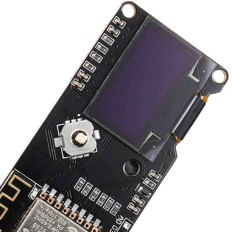 Wemos® D1 ESP8266 NodeMCU c/ Suporte Bateria 18650 e Display OLED 0.96 Wemos® D1 ESP8266 NodeMCU c/ Suporte Bateria 18650 e Display OLED 0.96