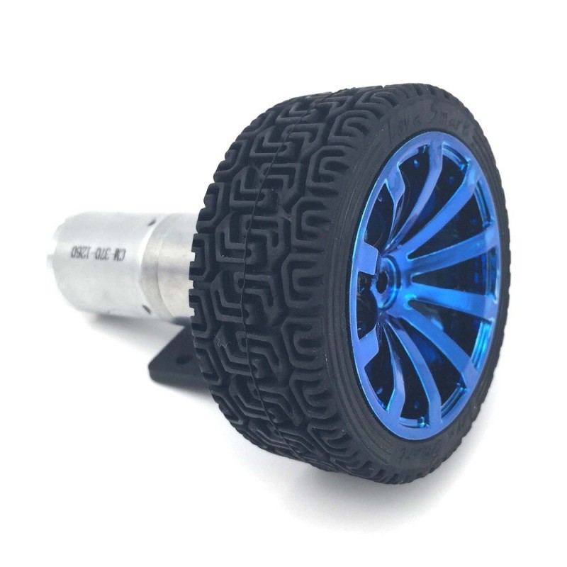 25D 12V 77RPM MICRO MOTOR KIT WITH WHEEL HUB AND BRACKET