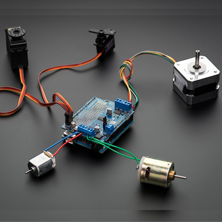 Pack Motor Party shield para Arduino com 4 motores incluídos