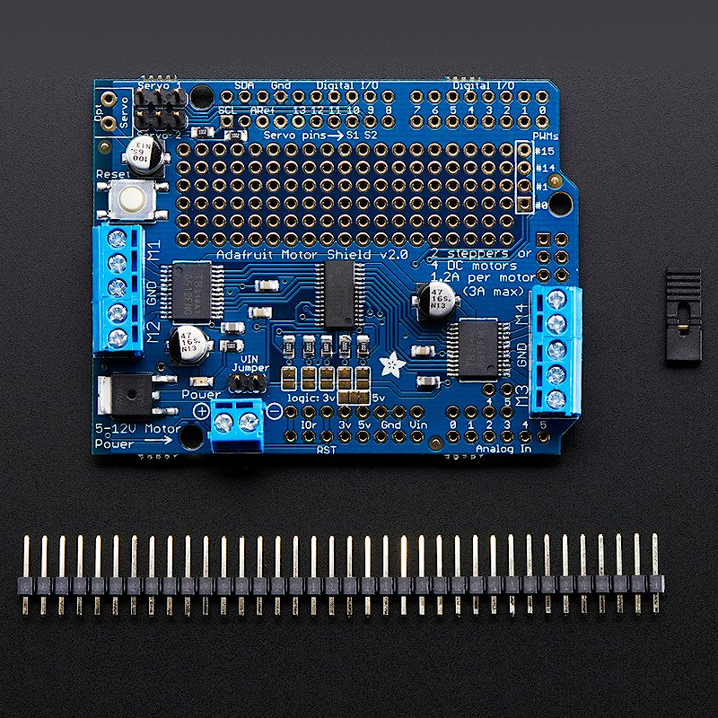 Pack Motor Party shield para Arduino com 4 motores incluídos