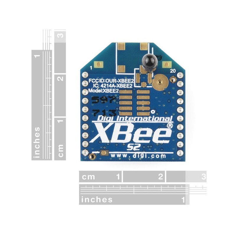 XBee 2mW com Antena - Serie 2 (ZigBee Mesh)