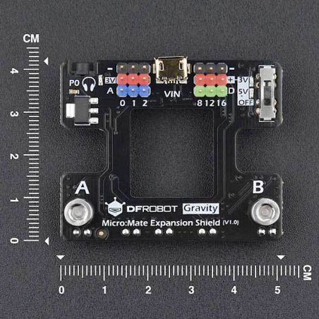 micro:Mate - a Mini & Thin Expansion Board for micro:bit (Gravity Compatible)