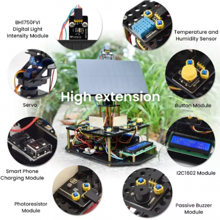 Kit Completo Solar Tracking e Carregamento Solar USB (inclui arduino ...