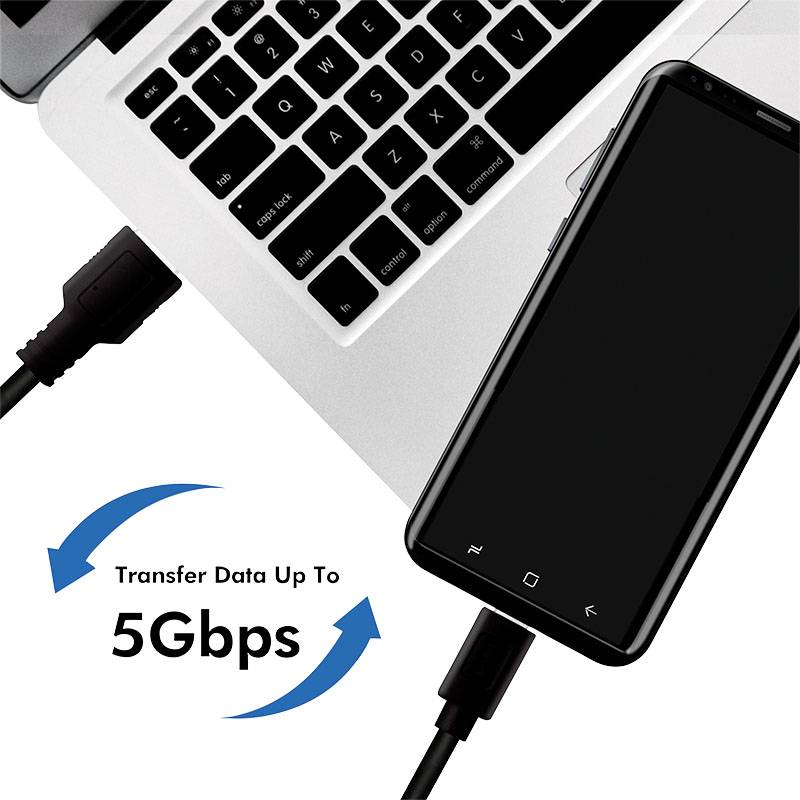 Cabo SuperSpeed 5Gbps USB3.2 A macho - USB-C macho 3.0m - Logilink
