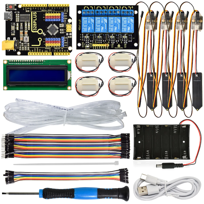 Kit Completo para Sistema de Rega Automático (inclui Arduino + 7 ...