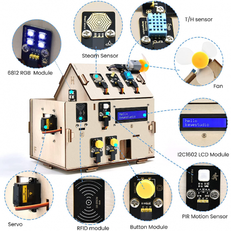 KIT CASA INTELIGENTE PARA ESP32 - KEYESTUDIO KS5009